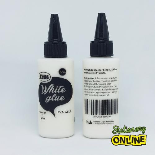 Jual lem putih PVA Latte White Glue 100 ml Slime spt fox stix - Jakarta ...