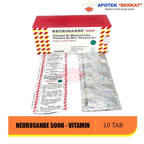 Promo NEUROSANBE 5000 1 STRIP ISI 10 TABLET / VITAMIN B / VITAMIN SARAF ...