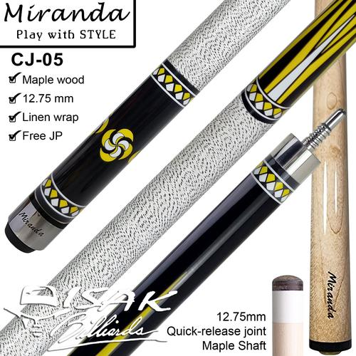 Jual Miranda CJ-05 Pool Cue - 12.75mm Maple Billiard Stick Stik Biliar ...