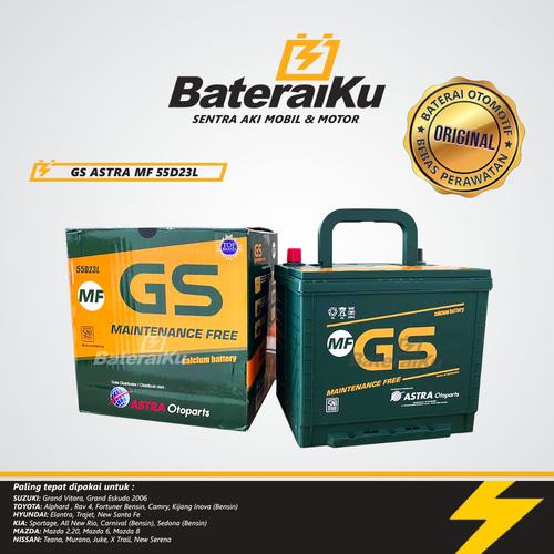 Jual Aki GS Astra MF 55D23L Aki Kering Aki Mobil Juke, Xtrail, Innova, Alphard, Fortuner, dll ...