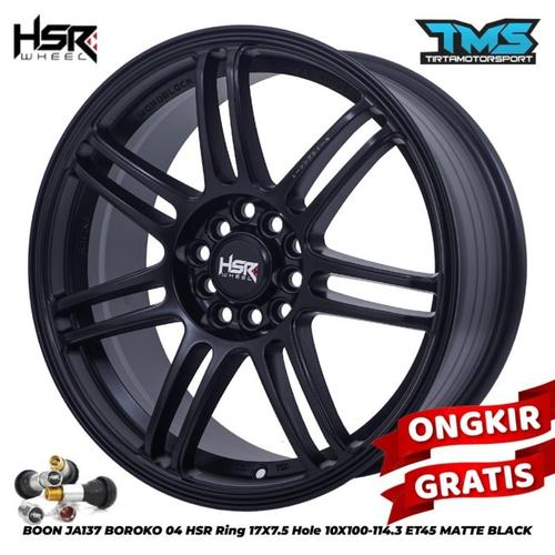 Jual velg mobil estima, outlander, hrv, r17x75 lebar rata warna hitam ...