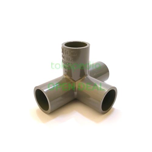 Jual Tee 4 Way 1/2 inch Aw SCG / 4 Way Side Tee 1/2" Tee Siku/ Tee 4 ...