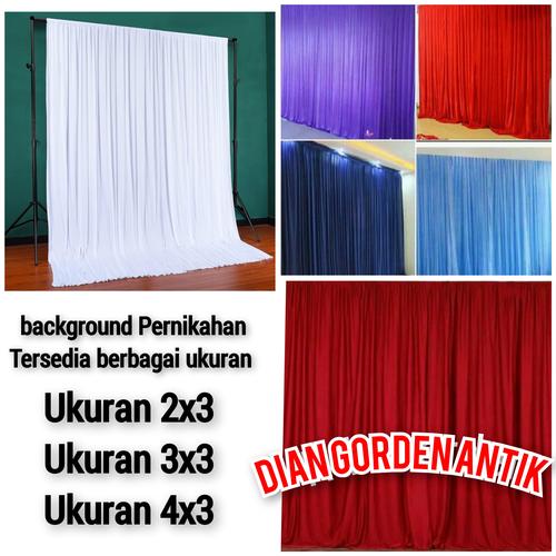 Jual Background foto studio backdrop pelaminan Pernikahan - Ungu, 3x4 ...