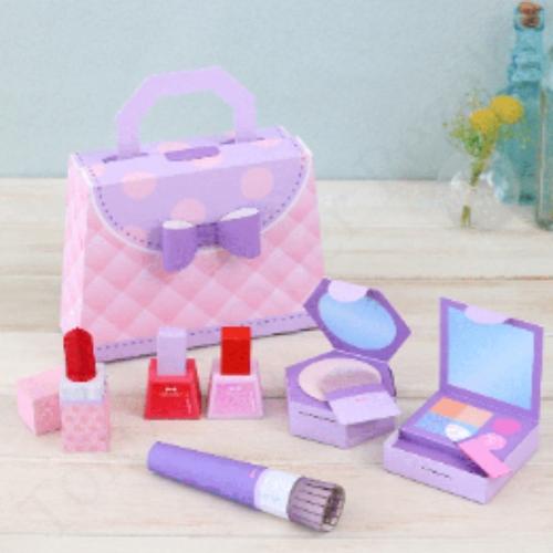 Jual Makeup Papercraft Tas Make Up Set Paper Craft Diorama Lipstick ...