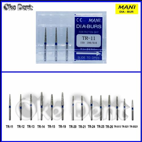 Jual Mani Round Bur/Diamond Bur/Dental Bur TR - TR-11, BOX - Jakarta ...