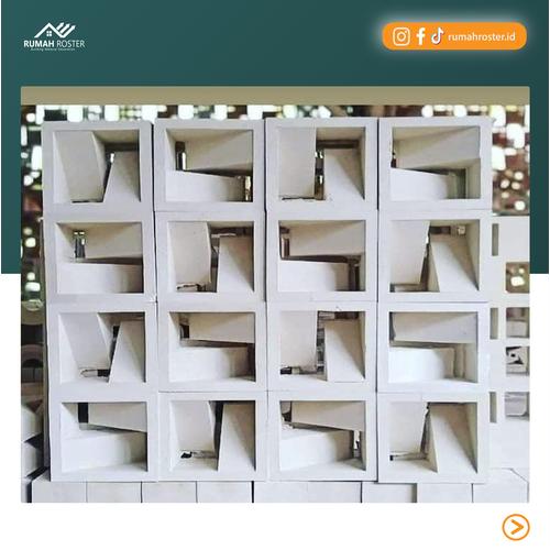 Jual Roster Beton/Roster Minimalis/Loster Beton Putih Motif Z - Kota ...