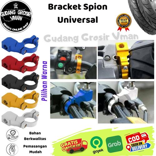 Jual Bracket Spion Dudukan Spion Universal Jepit Stang Jenis Drat Honda ...