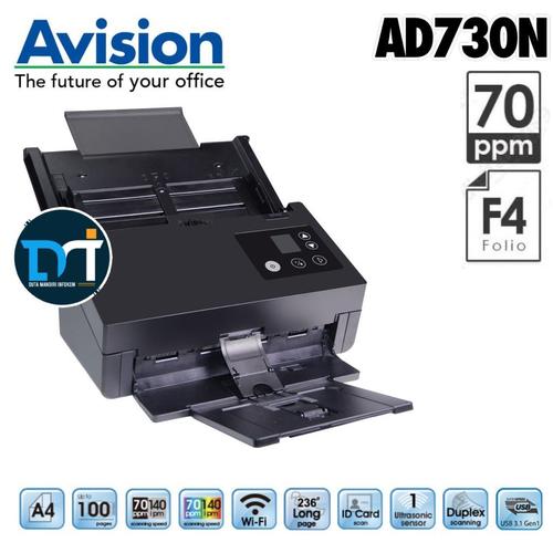 Promo Avision AD370N - ADF LAN Affordable Duplex F4 Sheet Feed Scanner ...