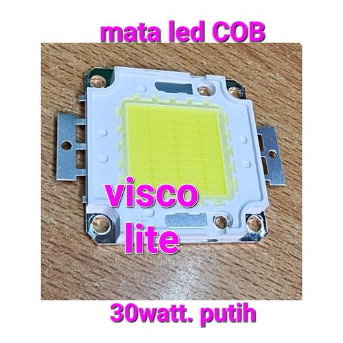 Jual mata led sorot cob 30w 30watt chip pju cob 30 watt 30 w putih ...