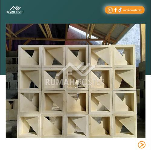 Jual Roster Beton/Roster Beton Minimalis/Loster Beton Motif V (2 Muka ...