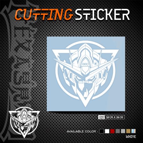 Jual Cutting Sticker GUNDAM 00Q | Stiker Cutting GUNDAM 00Q - Putih ...