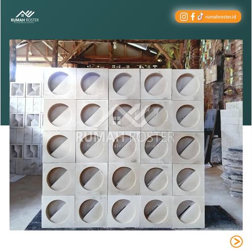 Jual Roster Beton/Roster Minimalis Motif Bulat Horizon (2 Muka) - Kota ...