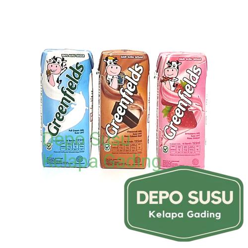 Jual Susu Greenfields UHT 125 ml Full Cream Coklat Straw | Greenfield 125ml - Jakarta Utara ...