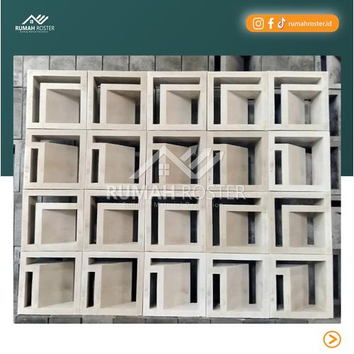 Jual Roster Beton /Roster Minimalis/Roster Modern Double L Putih/ (2 ...