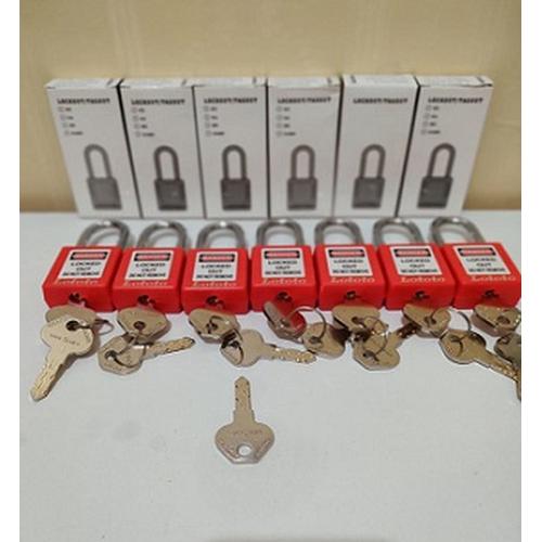 Jual LOTOTO L410MK Merah Padlock Safety Loto Sistem Kunci MK MASTER KEY ...