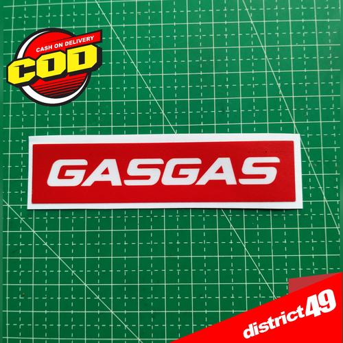 Jual Stiker GASGAS - Stiker Print and Cut laminasi tahan air - Stiker ...