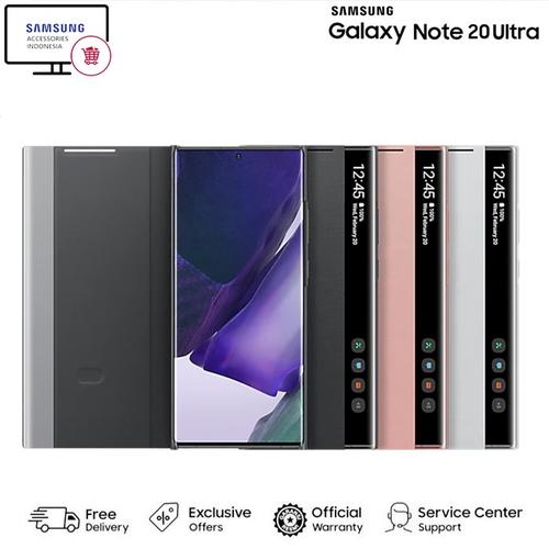 Jual Samsung Smart Clear View Cover Galaxy Note 20 Ultra - Hitam ...