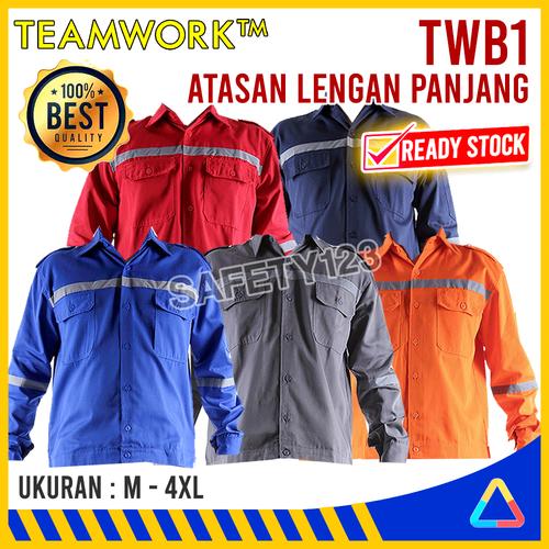 Jual TWB1 TeamWork Atasan Tangan Panjang Baju Kerja Safety Wearpack ...