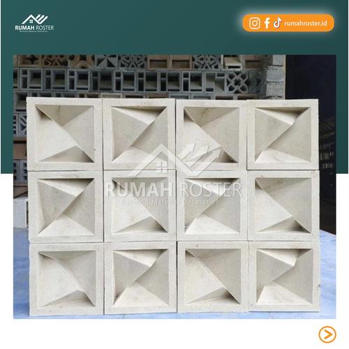 Jual Roster Beton/Roster Minimalis/Loster Beton Motif Durian (2 Muka ...