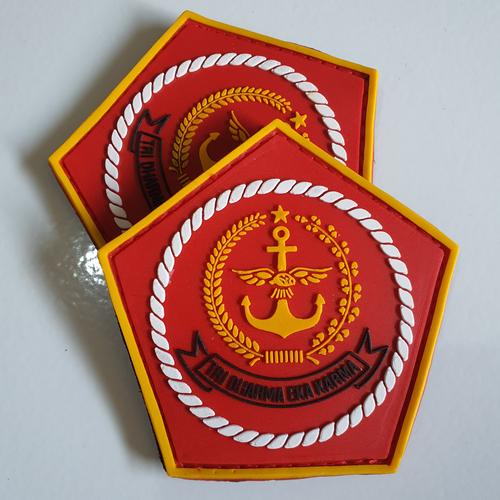 Promo patch rubber logo mabes tni segi lima - tni ad - tempelan emblem ...