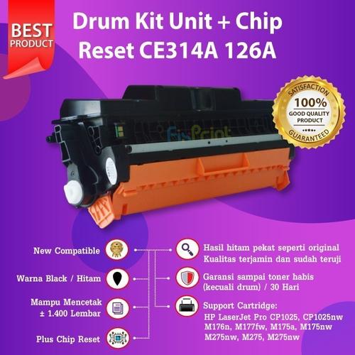 Jual Drum Kit Toner Cartridge Compatible CE314A 126A Printer CP1025 ...