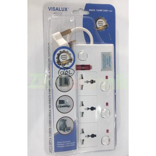 Jual Visalux V233E Kotak Kontak Kabel 2,5 Meter 13A 250V max 2500w ...