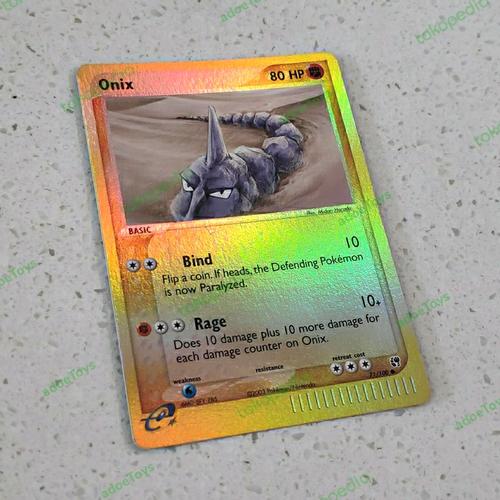 Jual ONIX Rev Holo Kartu Pokemon no steelix ex shining jolteon v sr aa ...