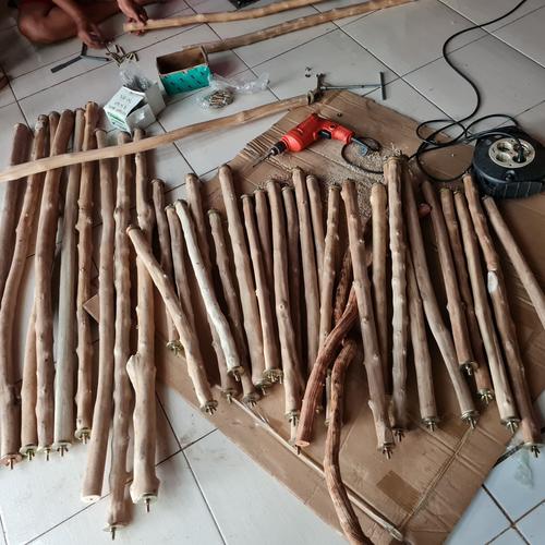 Jual Kayu kopi batang lurus lengkap ring jepit pesanan khusus - Kab ...