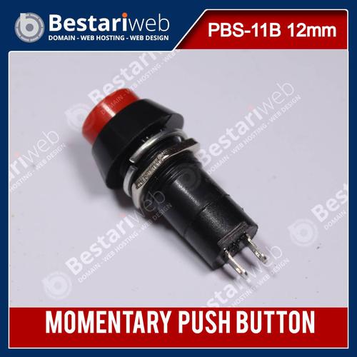 Jual Tombol Jamur Momentary Push Button PBS-11B Reset 12mm warna merah - Kab. Tangerang ...