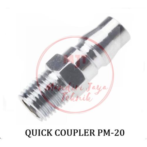 Jual Quick Coupler PM 20 Sambungan Selang Kompresor Recoil Cuk Kopler ...