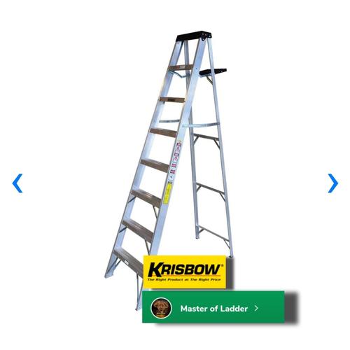 Jual Tangga alumunium Lipat 3 Meter Industrial Krisbow Ladder 10 Step ...