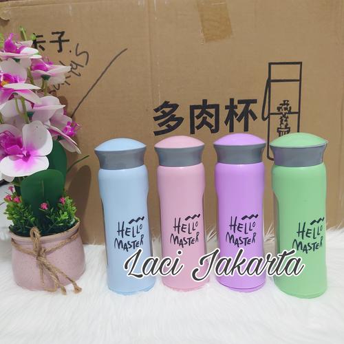 Jual Botol Minum Hello Master Cover Plastik Tali Limited Edition 420Ml ...