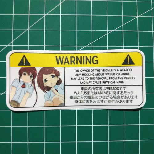 Jual Sticker JDM Warning Anime - Kota Bandung - Hiroyuki Supply | Tokopedia