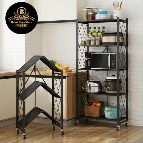 Promo Rak Susun Besi Lipat Rak Kamar Mandi Rak Dapur Serbaguna Rak 5 ...