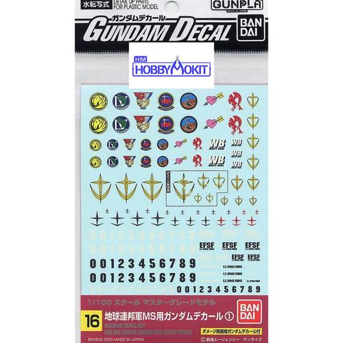 Jual GD-16 MG EFSF General Decal - Kota Bandung - HOBBY MOKIT | Tokopedia
