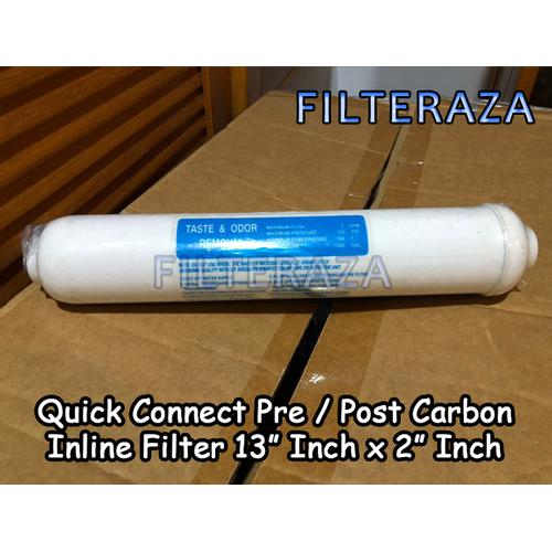 Jual Quick Connect Pre / Post Carbon Inline Filter 13" Inch x 2" Inch ...