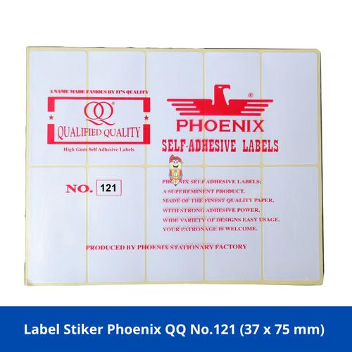 Jual Label Stiker Phoenix QQ No.121 Kertas Harga Nama Undangan 37 x 75 ...