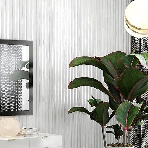 Jual wallpaper sticker dinding motif garis lurus / salur anti air putih ...