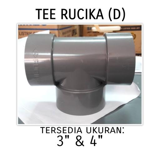 Jual Tee 3 inch 4 inch rucika / T sok 3" 4" inch pvc Rucika D - 3 ...