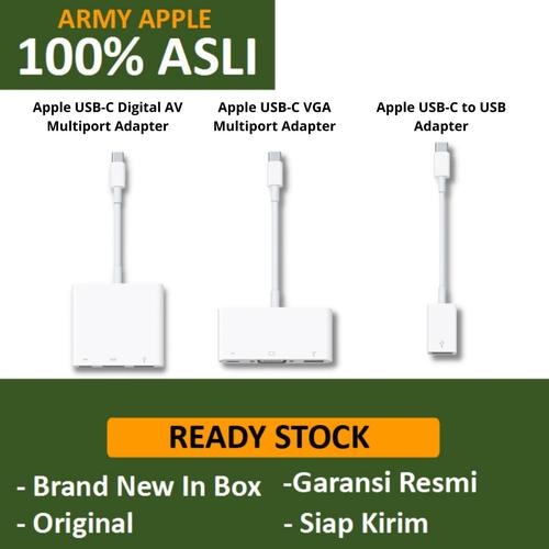 Jual ORIGINAL APPLE USB-C to USB / Digital AV / VGA Multiport Adapter ...
