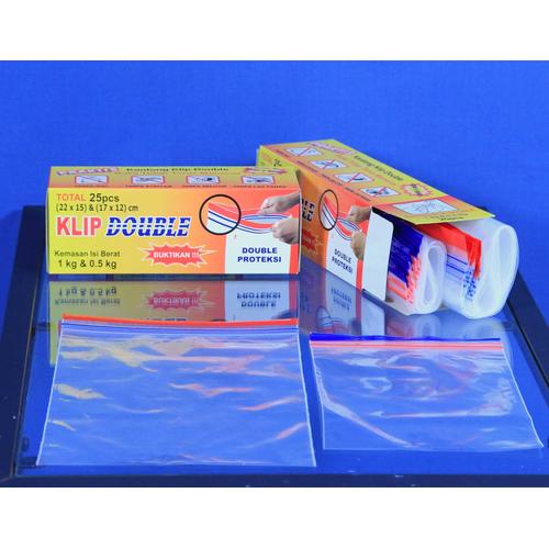 Promo Plastik Klip /Kantong Plastik Klip Double kemasan dus/ zipper bag ...
