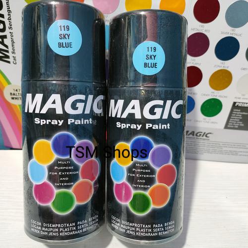 Jual Cat Semprot Pilox Pilok Magic Sky Blue Biru Langit 119 300cc ...