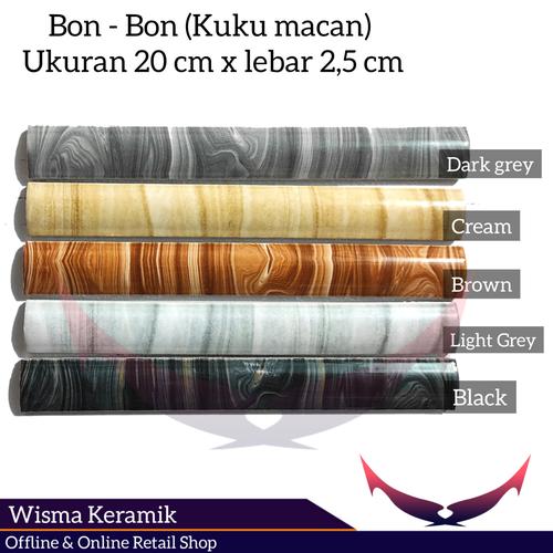 Jual Kuku macan motif marmer lis keramik bonbon marble 20 cm murah - Cream - Kota Bekasi - Wisma ...