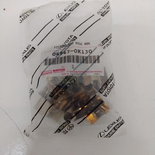 Jual KLIP FITTING KIT KAMPAS REM DEPAN 04947-0K130 ORI INNOVA 2015-2020 ...