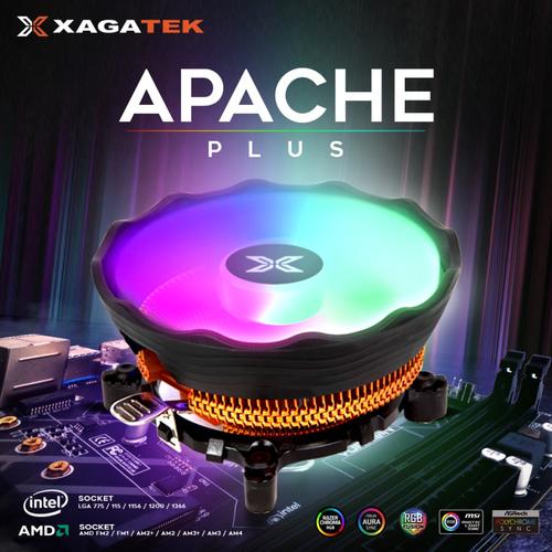Jual Cpu Cooler RGB Apache Plus Fan Processor Heatsink Intel AMD Xagatex - Jakarta Barat ...