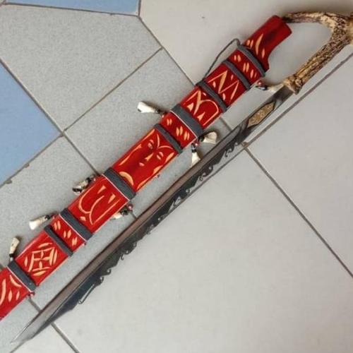 Jual MANDAU KHAS DAYAK MOTIF TAMENG GAGANG MOTIF TANDUK KHAS DAYAK ...