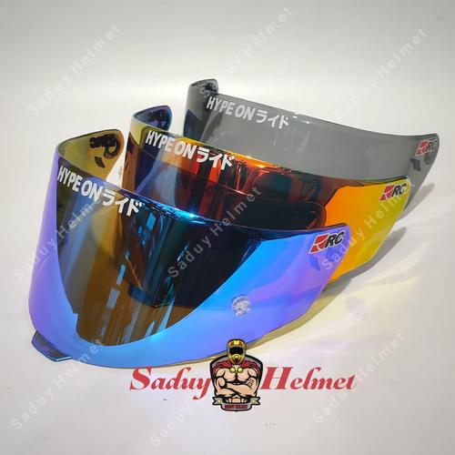 Jual KACA FLAT VISOR IRIDIUM HELM KYT TT COURSE - TTC - BLUE - RED ...