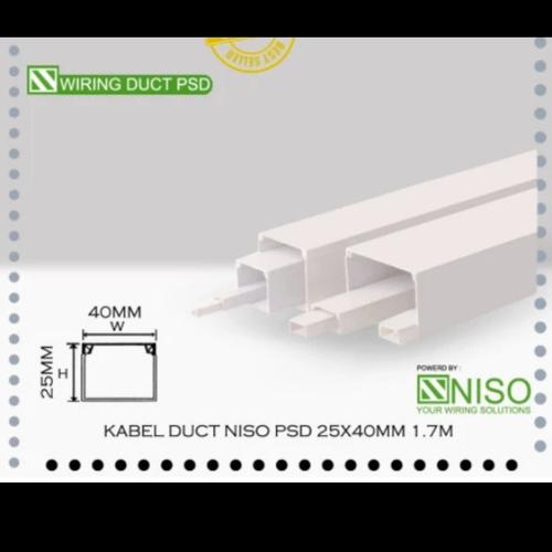 Jual Kabel Duct 25x40 Niso / Trunking / Wiring Duct 25 x 40 mm 2.9mtr - Kota Surabaya - Jagoan ...