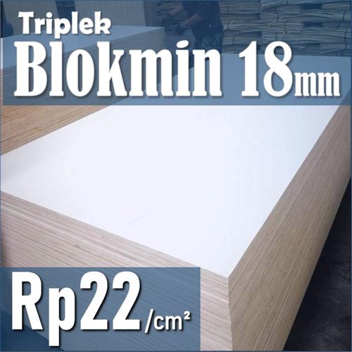 Jual Blokmin 18mm Custom Harga/cm2 Triplek Blokmin Putih 18mm Custom 1 ...