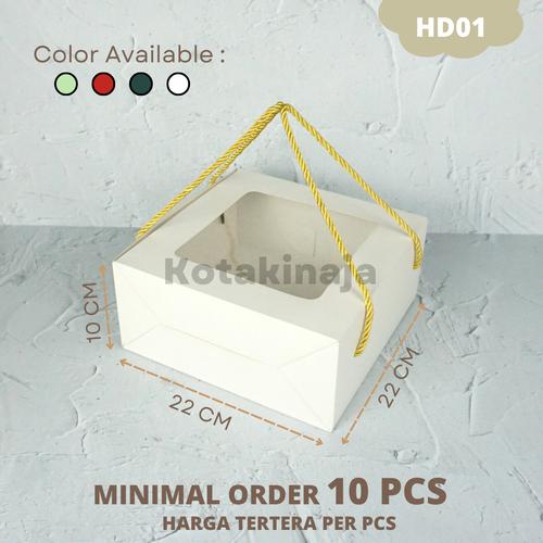 Jual Box Mika Tali / Kotak Kue Mika Tali / Box Handle / Box Kue | HD01 ...